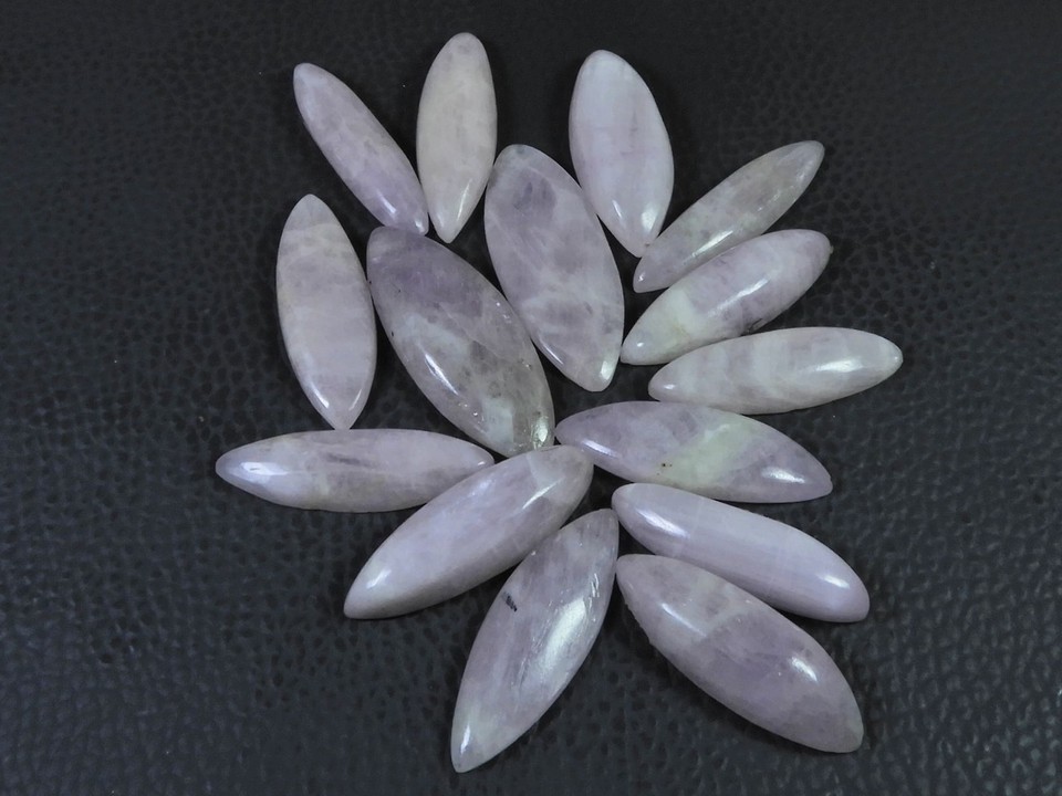 214Cts. Natural Pink Kunzite Marquise Cabochon Gemstone 15Pcs Lot ...