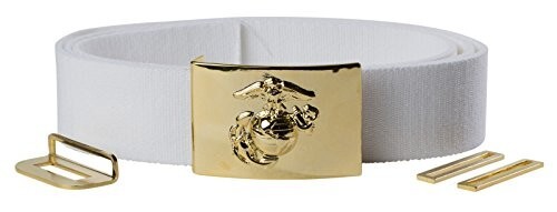 USMC Marine Corps NCO Parade & Ball Dress Blues White Belt with Buckle ...