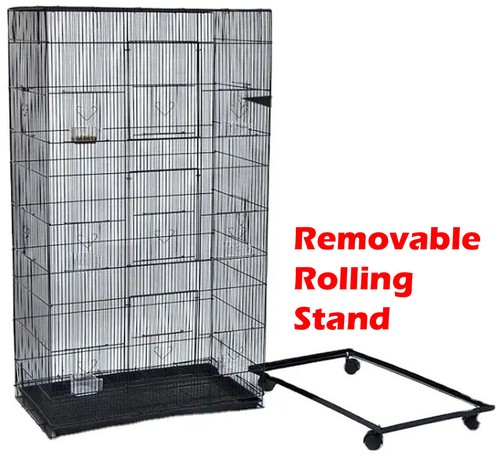 55" X-LARGE Flight Multiple 3/8-Inch Tight Bar Finch Canaries Bird ...