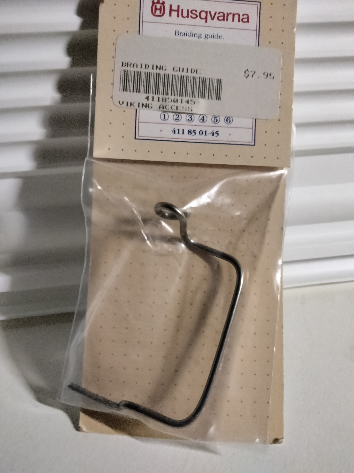 Husqvarna Viking Sewing Machine Gimping Braiding Guide -411 85 01-45 ...