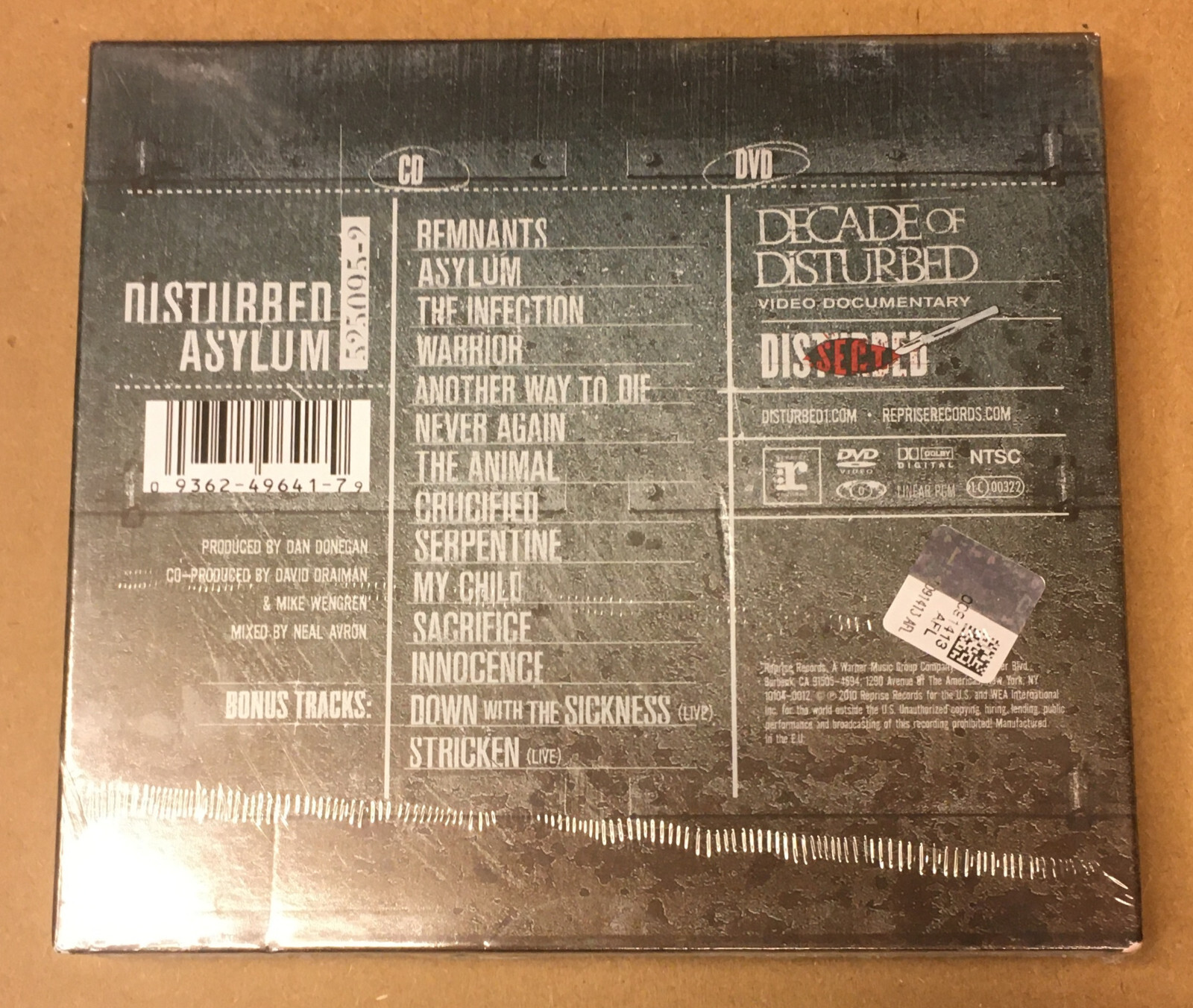 Asylum [Limited Edition CD/DVD] [PA] [Digipak] by Disturbed (Nu-Metal ...