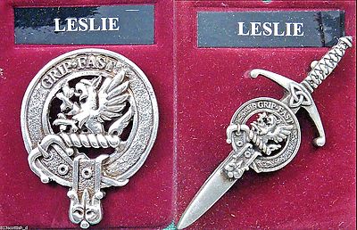 Leslie Scottish Clan Crest Pewter Badge or Kilt Pin | eBay