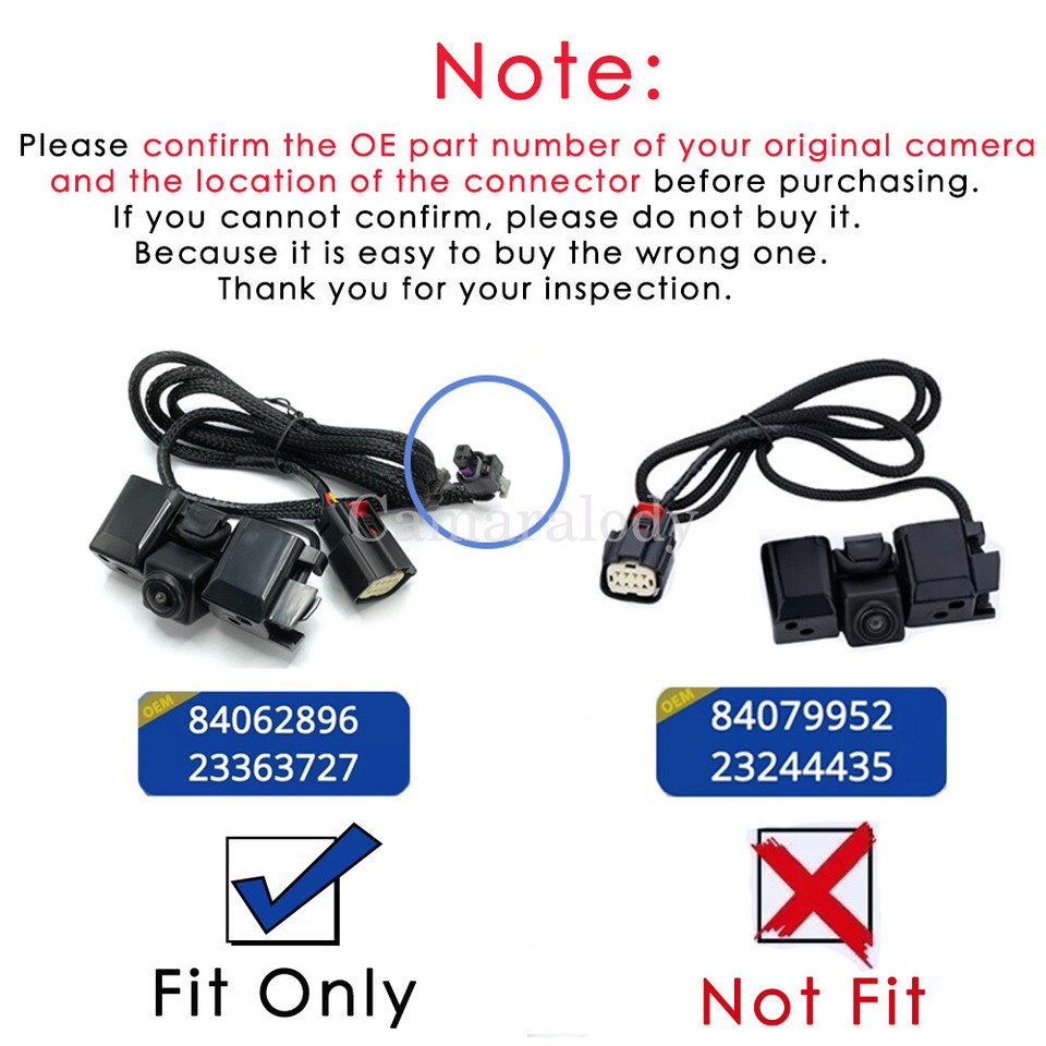 84062896 Rear View Back Up Camera For Chevrolet Silverado GMC Sierra ...