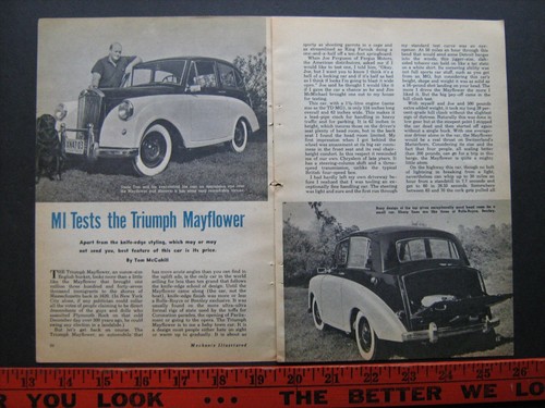 1953 Triumph Mayflower--vintage "Uncle Tom McCahill" complete road ...
