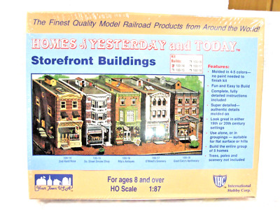 HO IHC STOREFRONT BUILDING KITS, 4 BLDGS SELECT ONE OR ALL 100-14, 15 ...