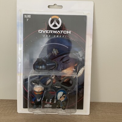 Overwatch Ana and Soldier 76 Comic Book and Backpack Hanger Two-Pack by ...