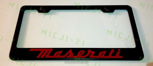 Maserati Stainless Steel License Plate Frame Holder Rust Free | eBay