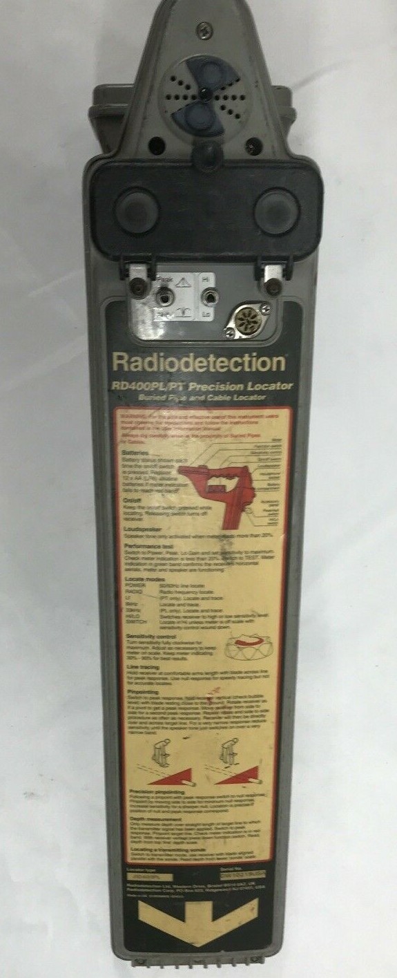 Radiodetection RD400PL with RD400 SDTx Transmitter Cable and Pipe ...