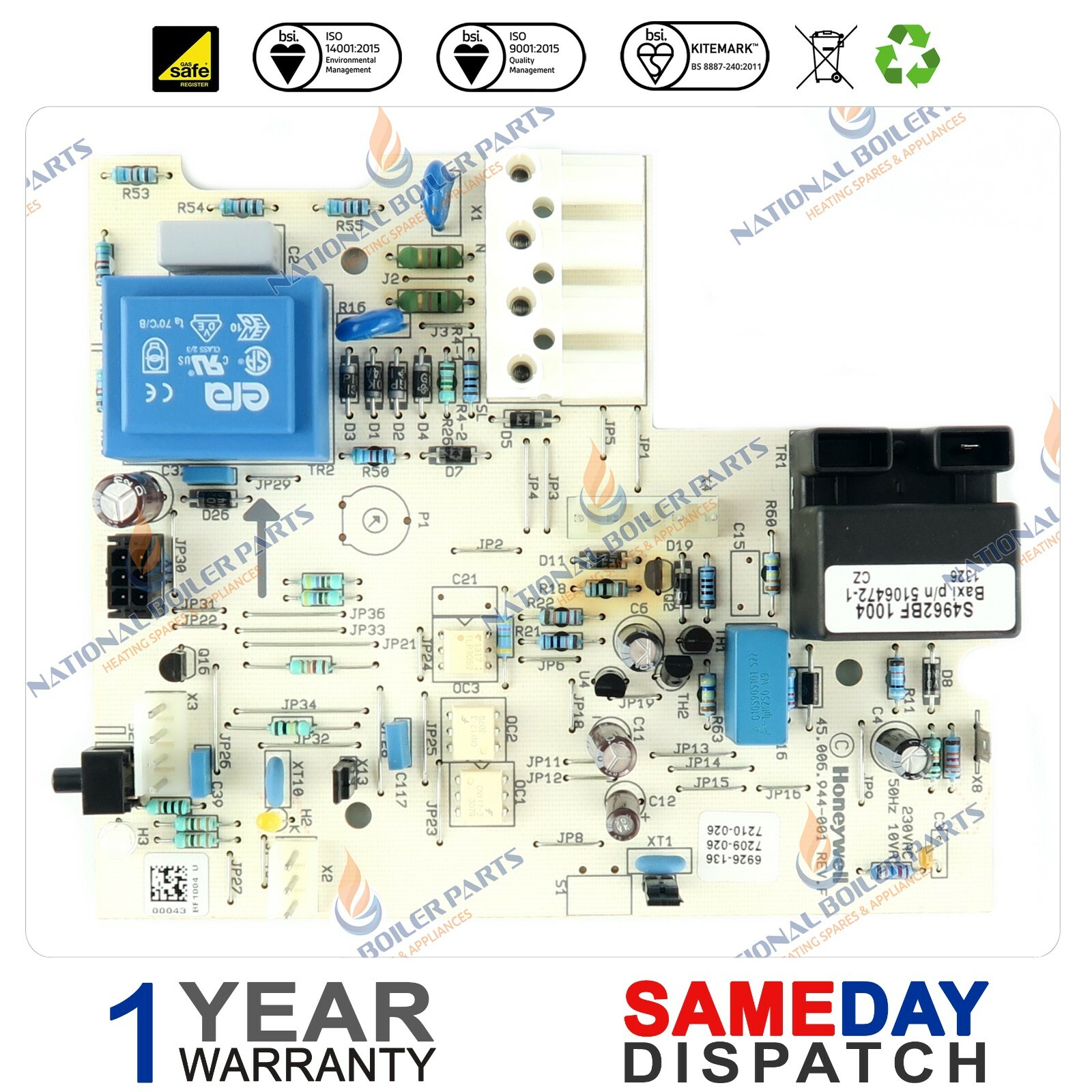 Baxi Bermuda 51/5 Inset 3 50/5 Inset 3 50/6 PCB 5106472 | eBay UK
