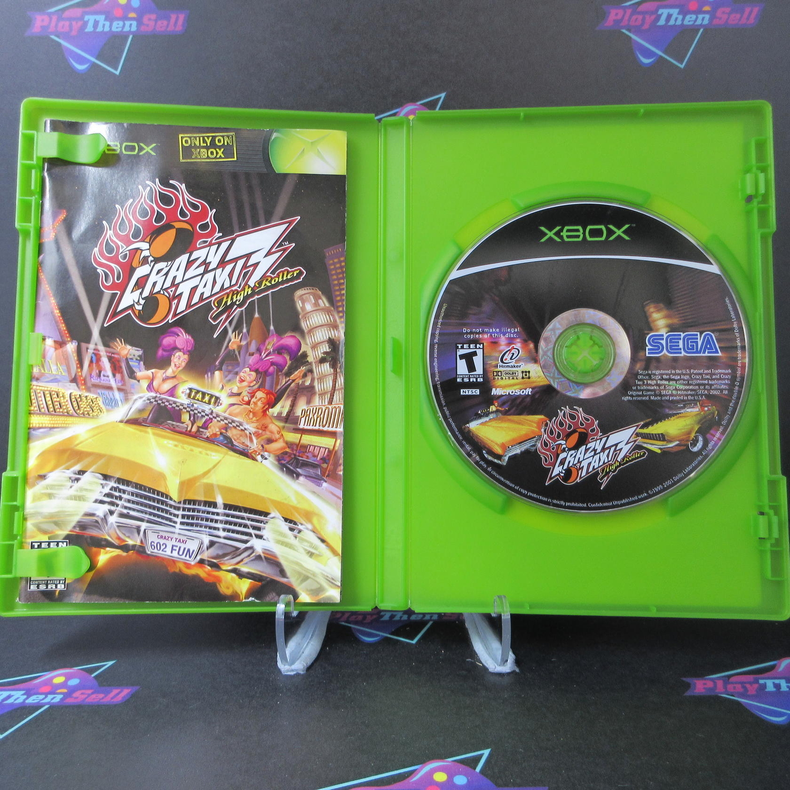 Crazy Taxi 3 High Roller Xbox AD/MD Complete CIB - (See Pics ...