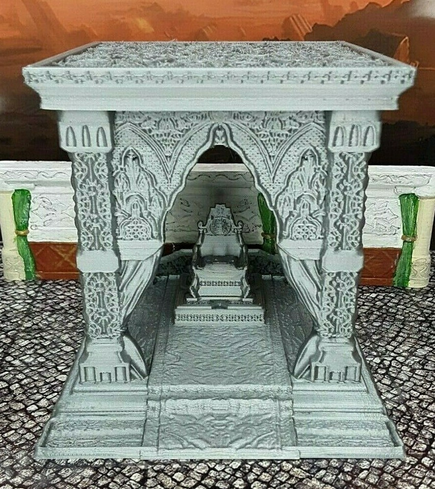 4 Piece Sultan/King's Throne & Dais Scatter Terrain Tabletop Scenery ...