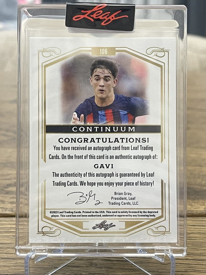 Gavi RC 2022 Leaf Continuum AUTO 36/199 Factory Encased. First Auto 🔥🔥 ...