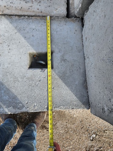 6'x2'x2' Interlocking Precast Concrete Block - Retaining Wall - 3,100lb ...