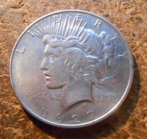 1927-D PEACE SILVER DOLLAR NICE VERY FINE COIN #1 FREE SHIPPING | eBay