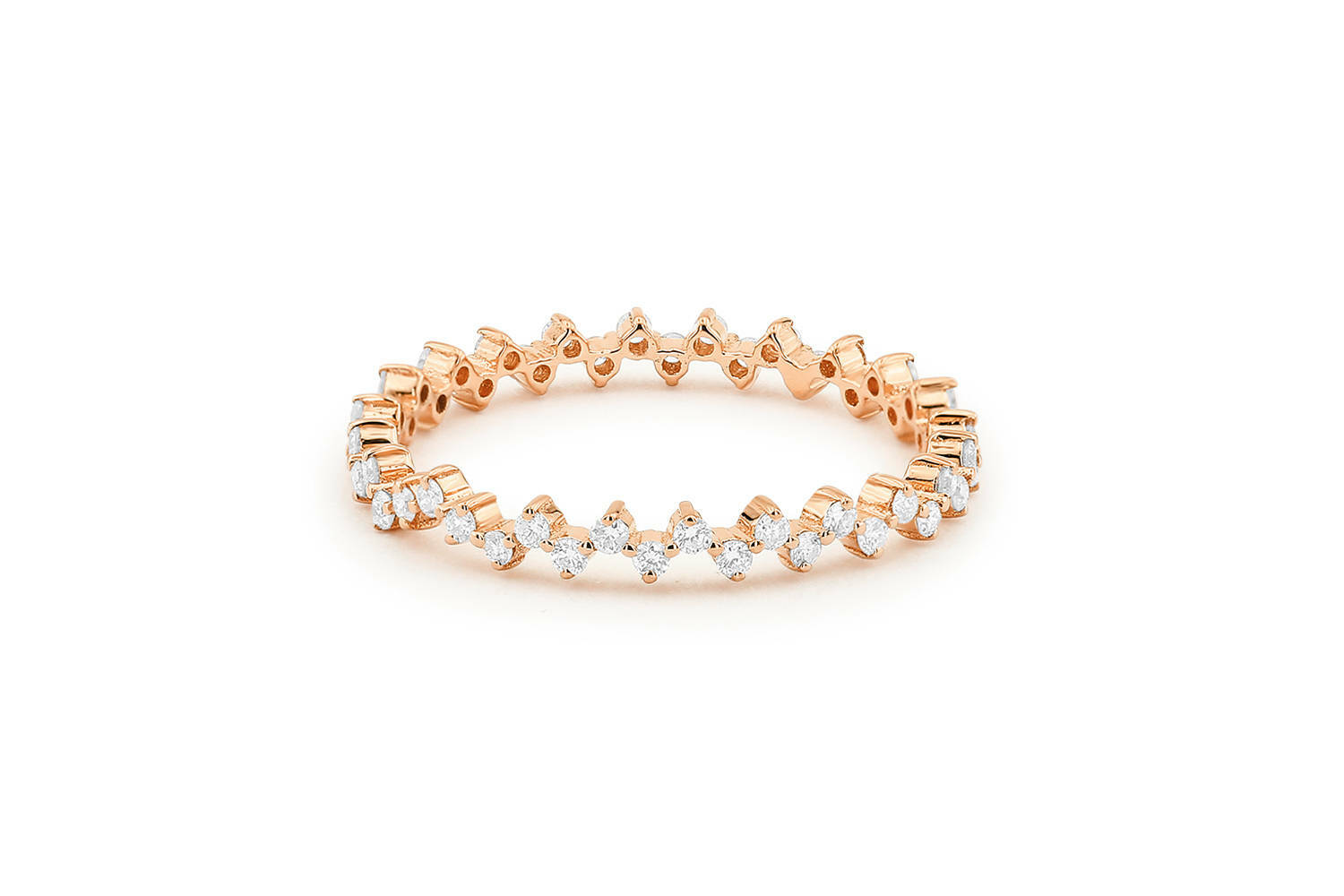 Diamant Memory Goldring 56 Brillanten 0,30 karat 585er 14K Weißgold ...