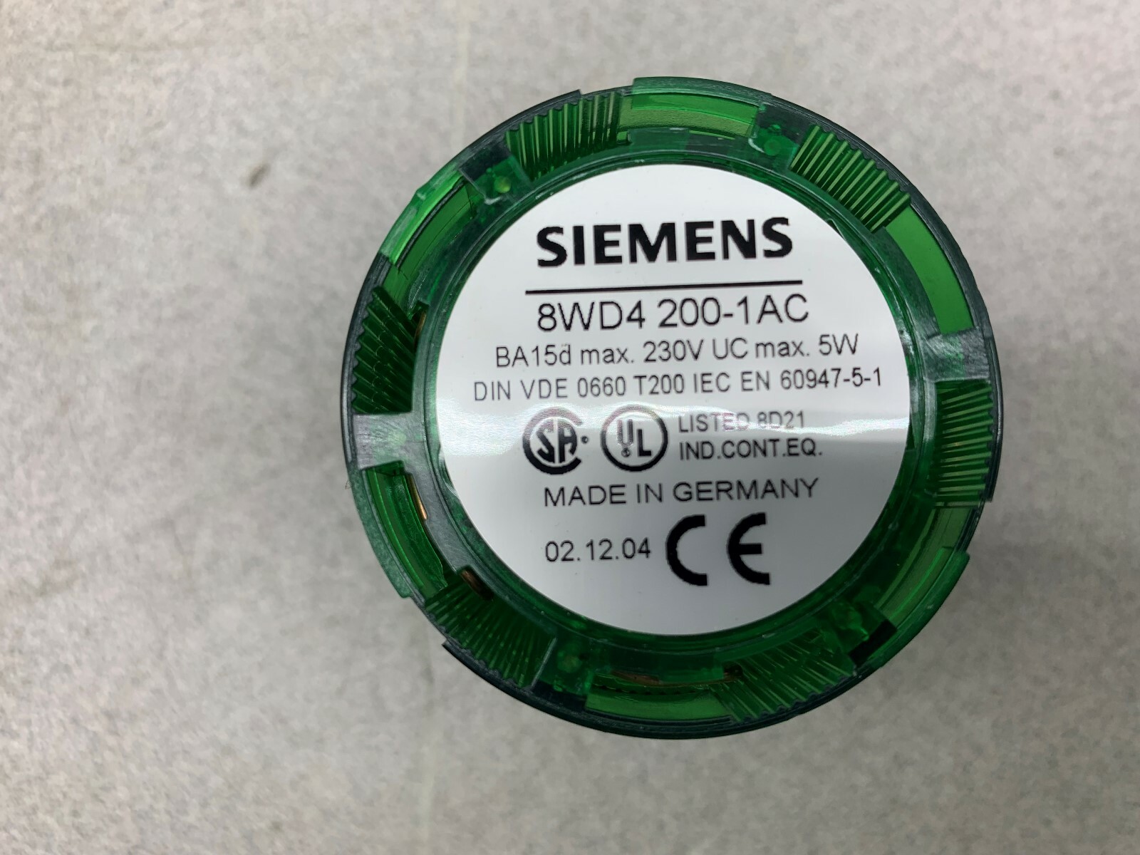 NEW NO BOX SIEMENS LIGHT ELEMENT 8WD4 200 1AC | eBay