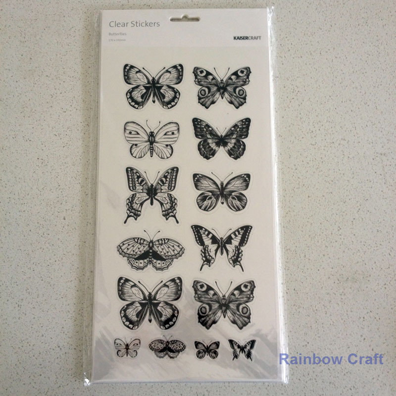 Kaisercraft Acetate Clear Stickers 9 selections Birthday stickers ...
