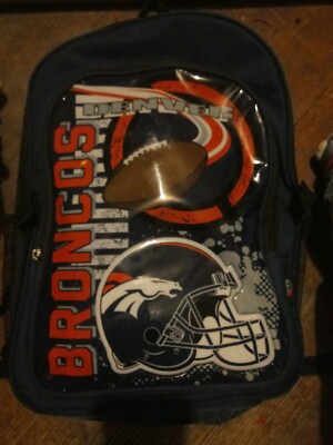 Denver Broncos Logo Action BackPack School Bag Back pack Gym Travel ...