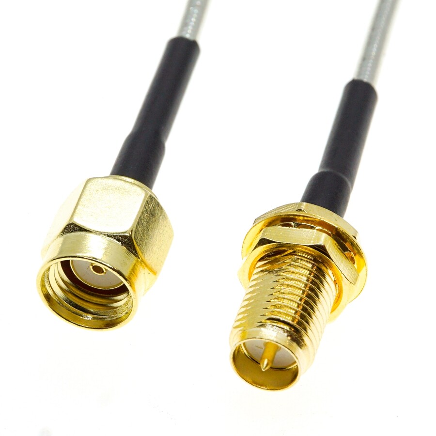 RPSMA male to RPSMA female Connector Semi-Flexible 0.086" Lot Coax ...