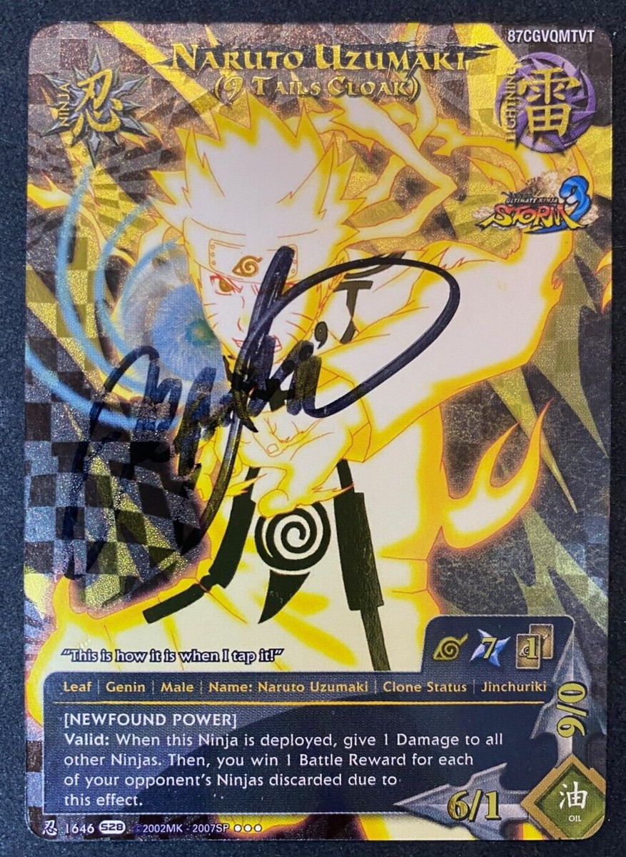 Naruto 9 Tails Cloak Card