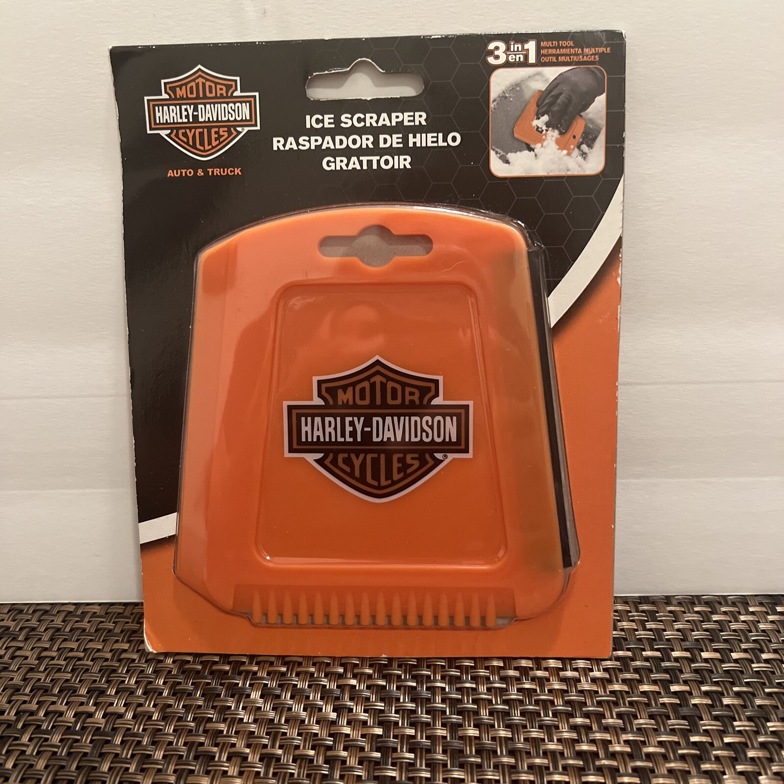 Harley Davidson HD motor cycle window ice scraper plastic heavy duty 3 ...