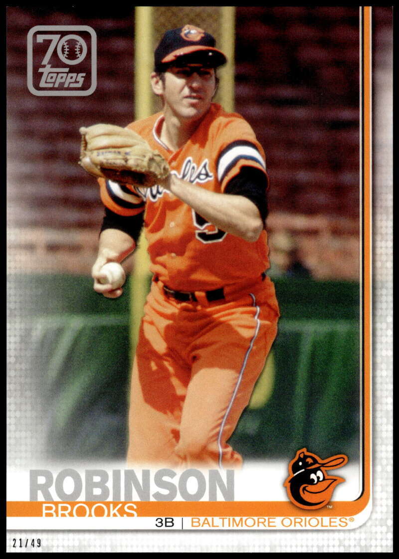 Brooks Robinson 2021 Topps 5x7 70 Years of Topps Baseball #70YT-69 21/ ...