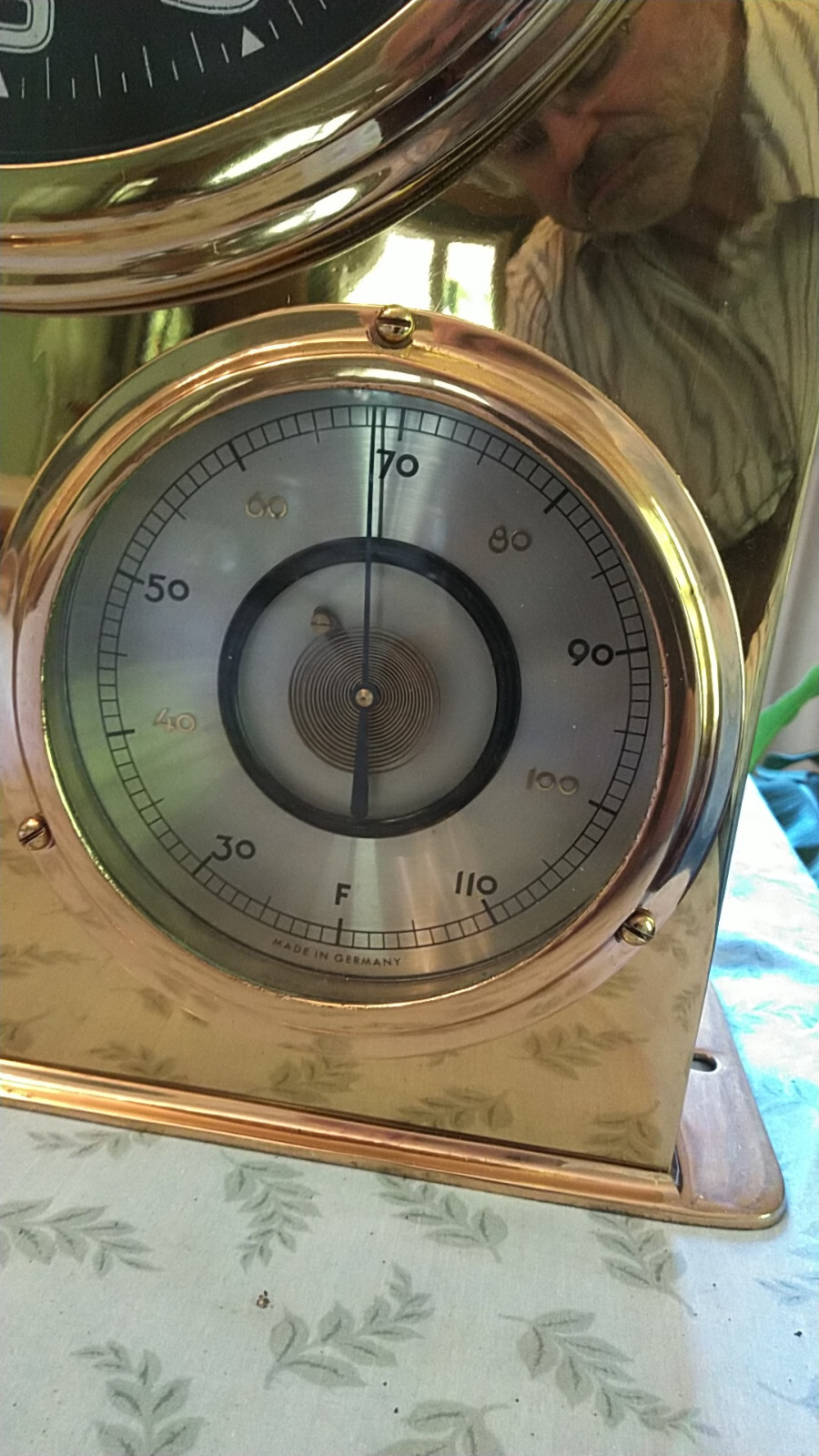Steampunk Brass Clock Thermometer Barometer | eBay