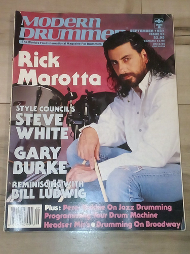 1987 SEPTEMBER MODERN DRUMMER MAGAZINE - RICK MAROTTA - MUSIC ISSUE - D ...