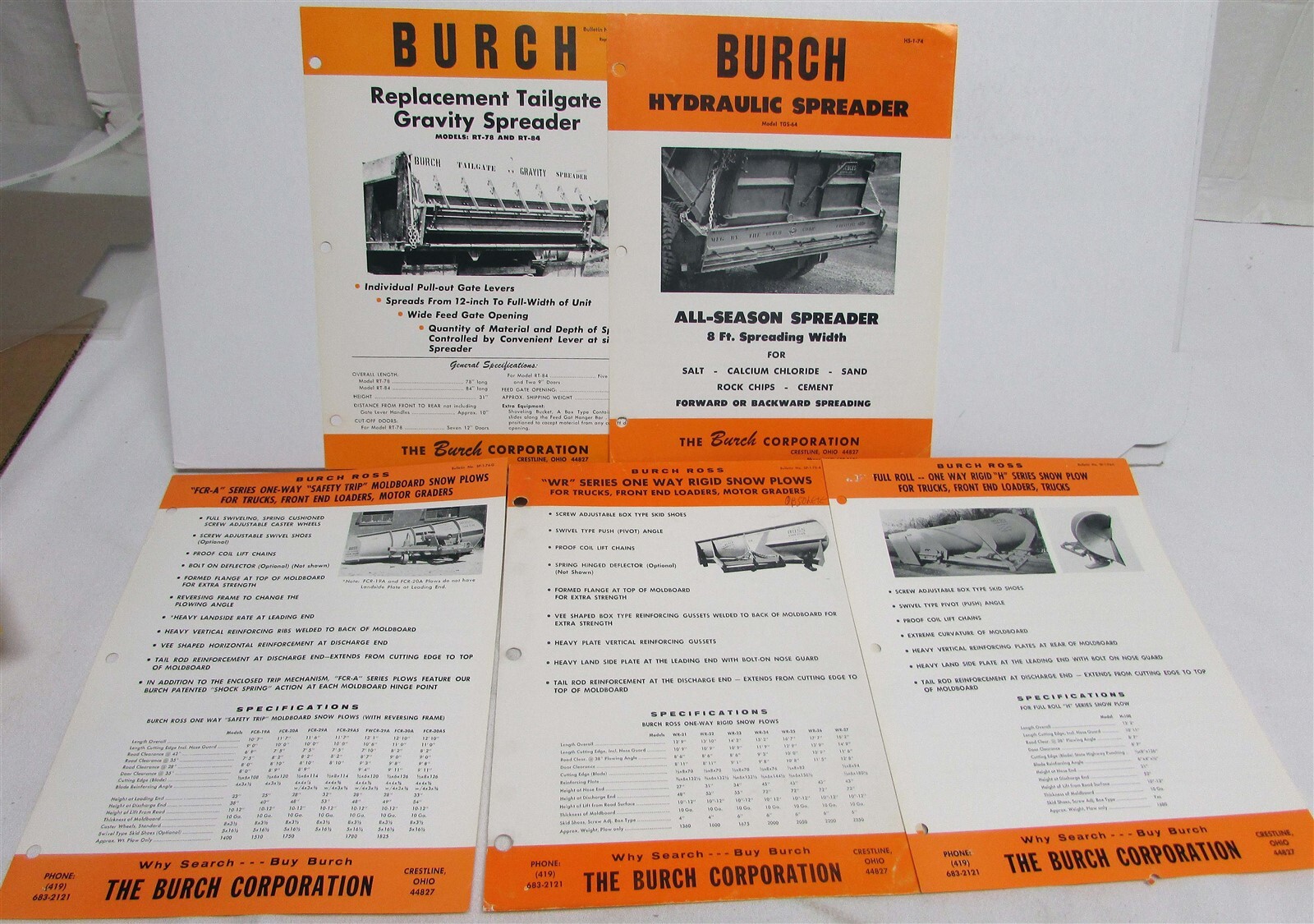 1970s Burch Replacement Tailgate Gravity Spreader Specs Sales data ...