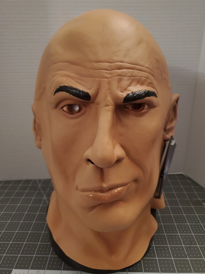WWE Pro Wrestling The Rock Latex Halloween Mask Dwayne Johnson Black ...