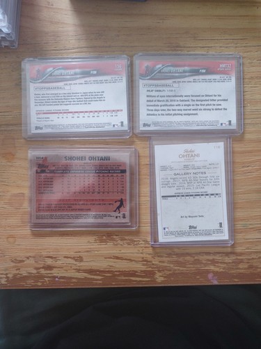 Shohei Ohtani 2018 Topps Chrome/Topps Gallery Rookie Card Lot. 4 Rookie ...