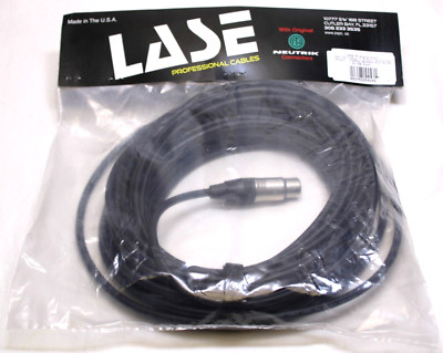 LASE 50 Ft DMX 5 Pin XLR Lighting Cable W/ NEUTRIK LCDMX2-NC5MXX-FXX-N ...
