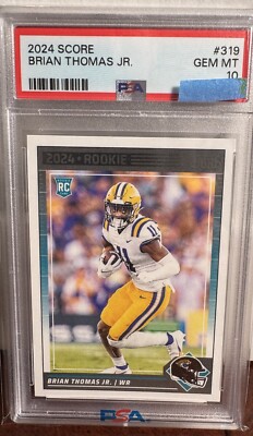 2024 Panini Score BRIAN THOMAS Jr #319 Rookie RC PSA 10 Jaguars Gem Mint Qty | eBay