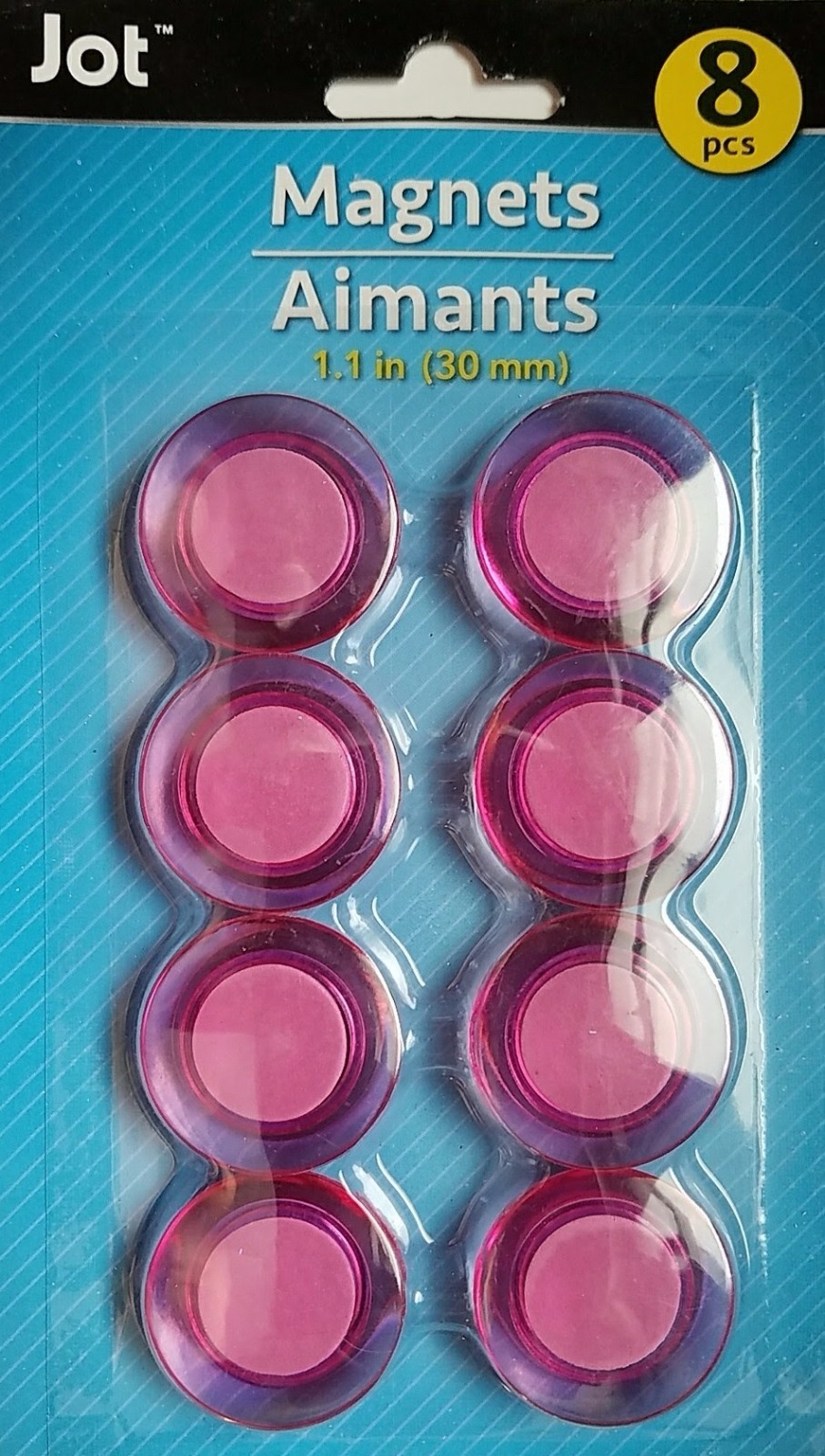 Office Fridge Magnets Round Embedded in Plastic, SELECT: Size & Color ...