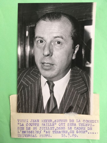 Photo De Presse Jean Meyer Cinéma Théâtre Acteur Comédien Réalisateur ...