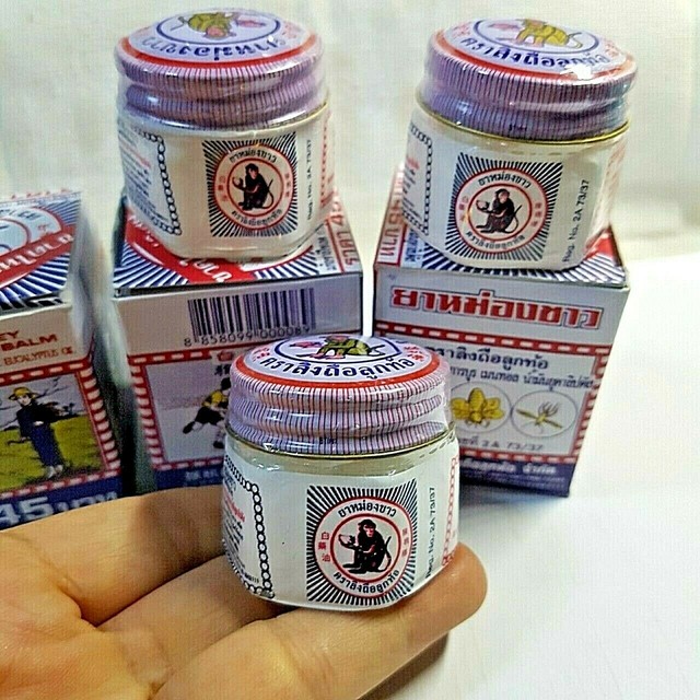 18 G White Monkey Balm Ancient Herb Medicated Ointment Relief Muscle ...