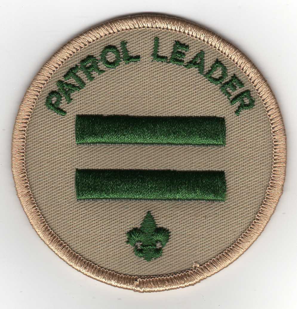 Patrol Leader Position Patch (2002- 2009), "Scout Stuff" Backing, Mint ...