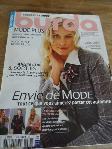 MAGAZINE BURDA PLUS GRANDE TAILLE ALLURE CHIC AUTOMNE/HIVER 2007 44 AU 54 | eBay