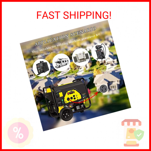 S7 220 Adapter Plug,20Inch 250V 10-30P to 6-50R Heavy Duty 30 Amp(Dryer ...