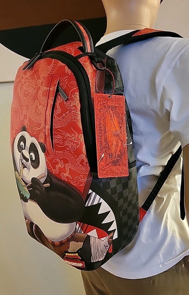 Sprayground Kung Fu Panda Po Noodles Backpack Used With Tags | eBay