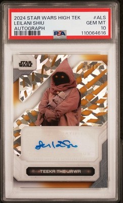 Teeka the Jawa Auto 2024 Star Wars High Tek #A-LS GOLD SSP #/18 PSA 10 ...
