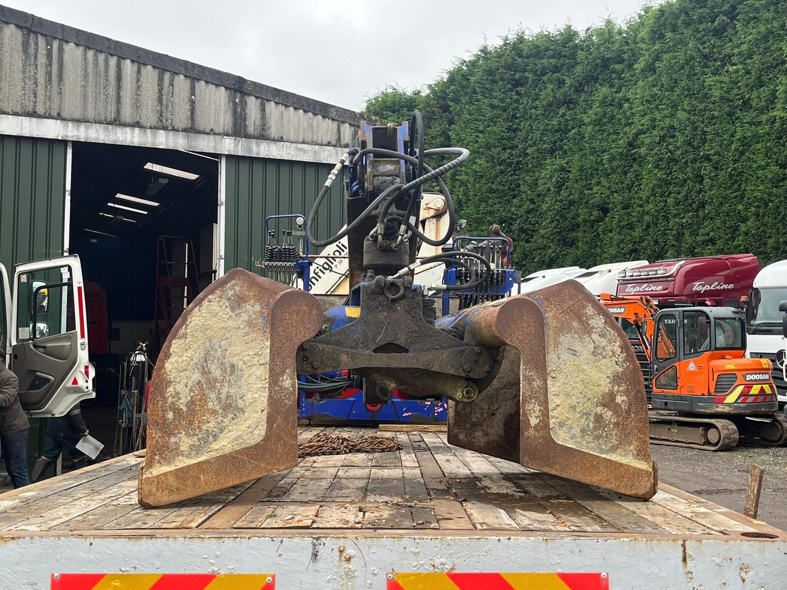 2007 HMF 1144 Grab Loader Crane With Bucket FASSI PALFINGER ATLAS ...