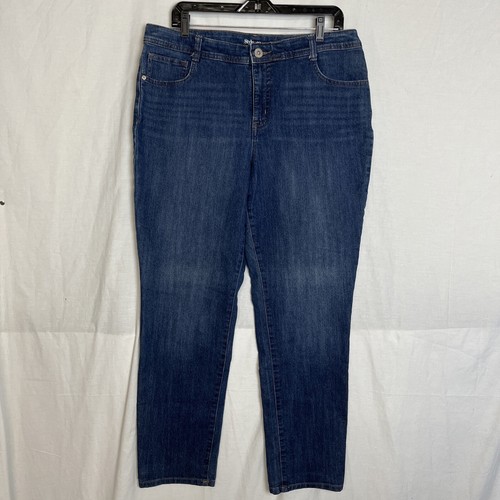 Style & Co Women's Blue Denim Slim Leg Jeans Size 14W | eBay