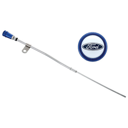Engine Oil Dipstick Assy Chrome w/Blue Alm Handle | eBay
