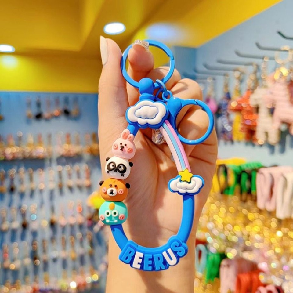 Soft Rubber Cartoons Keychain Portable Bag Accessories Birthday Gift | eBay