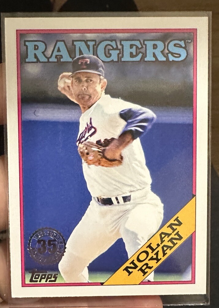 2023 Topps Series 1 NOLAN RYAN 1988 Topps 35th Anniversary Insert # T88 ...