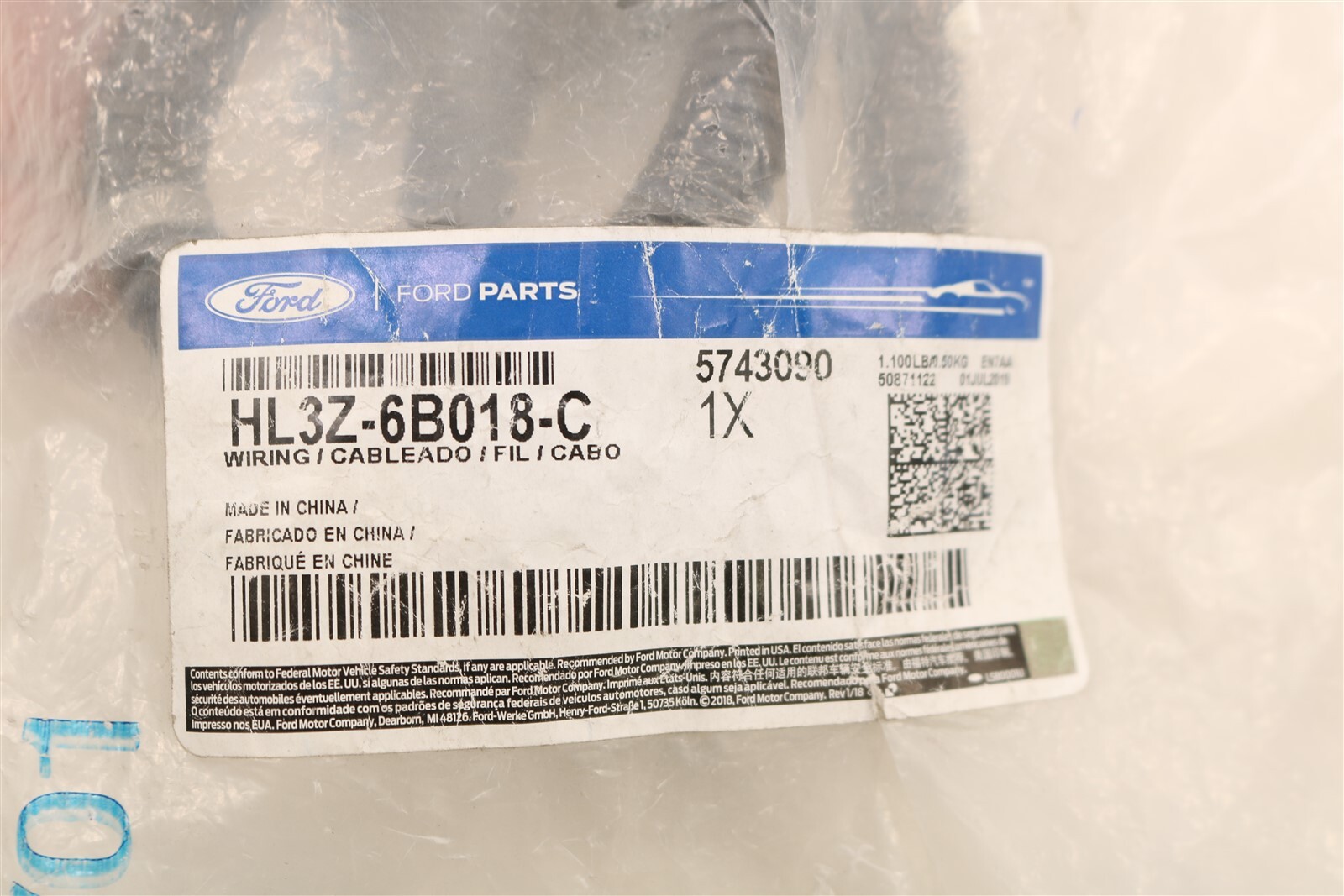 Ford OEM Wire Assembly HL3Z-6B018-C for sale online | eBay