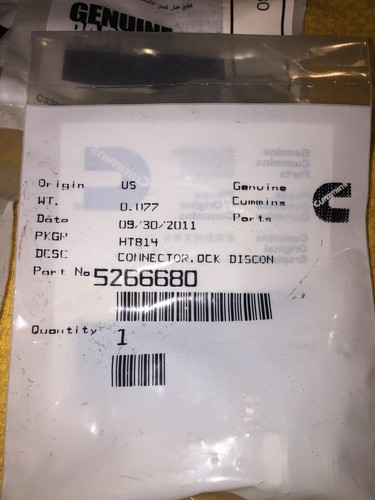 Cummins Diesel Power 5266680 (1pc) quick disconnect connector Genuine ...