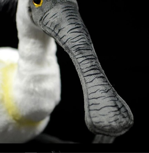 30cm White Gray Spoonbill Bird Plush Toy Stuffed Animal Soft Doll Kids ...