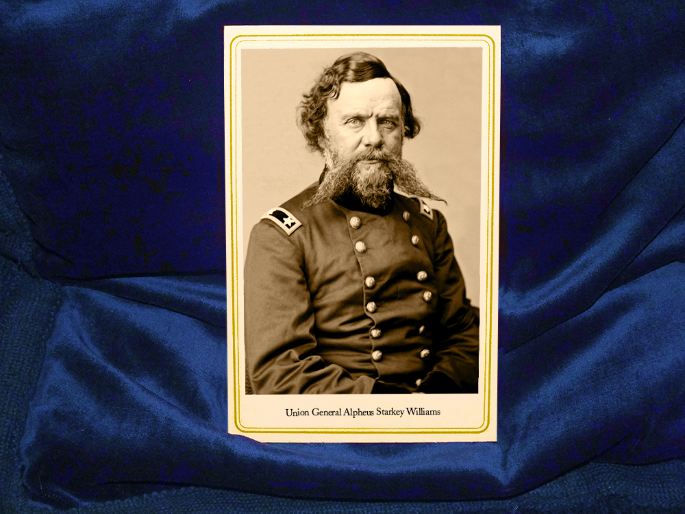 Civil War Gen Alpheus S Williams Cabinet Card Photograph Vintage CDV RP ...